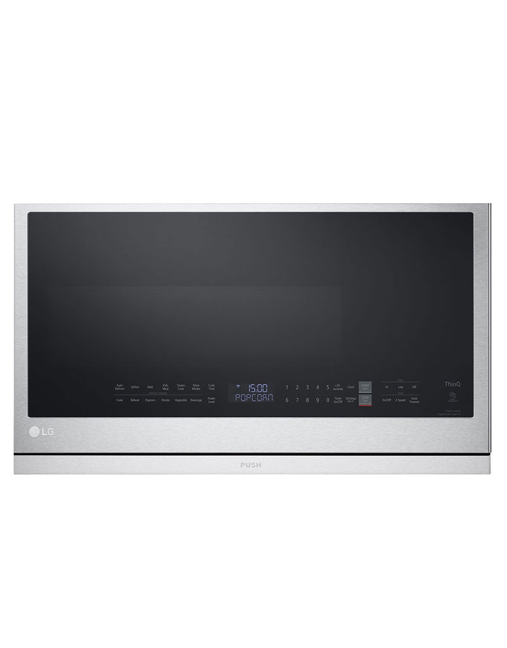 LG 2.1 cu. ft. Smart Over-the-Range Microwave with ExtendaVent®2.0 ...
