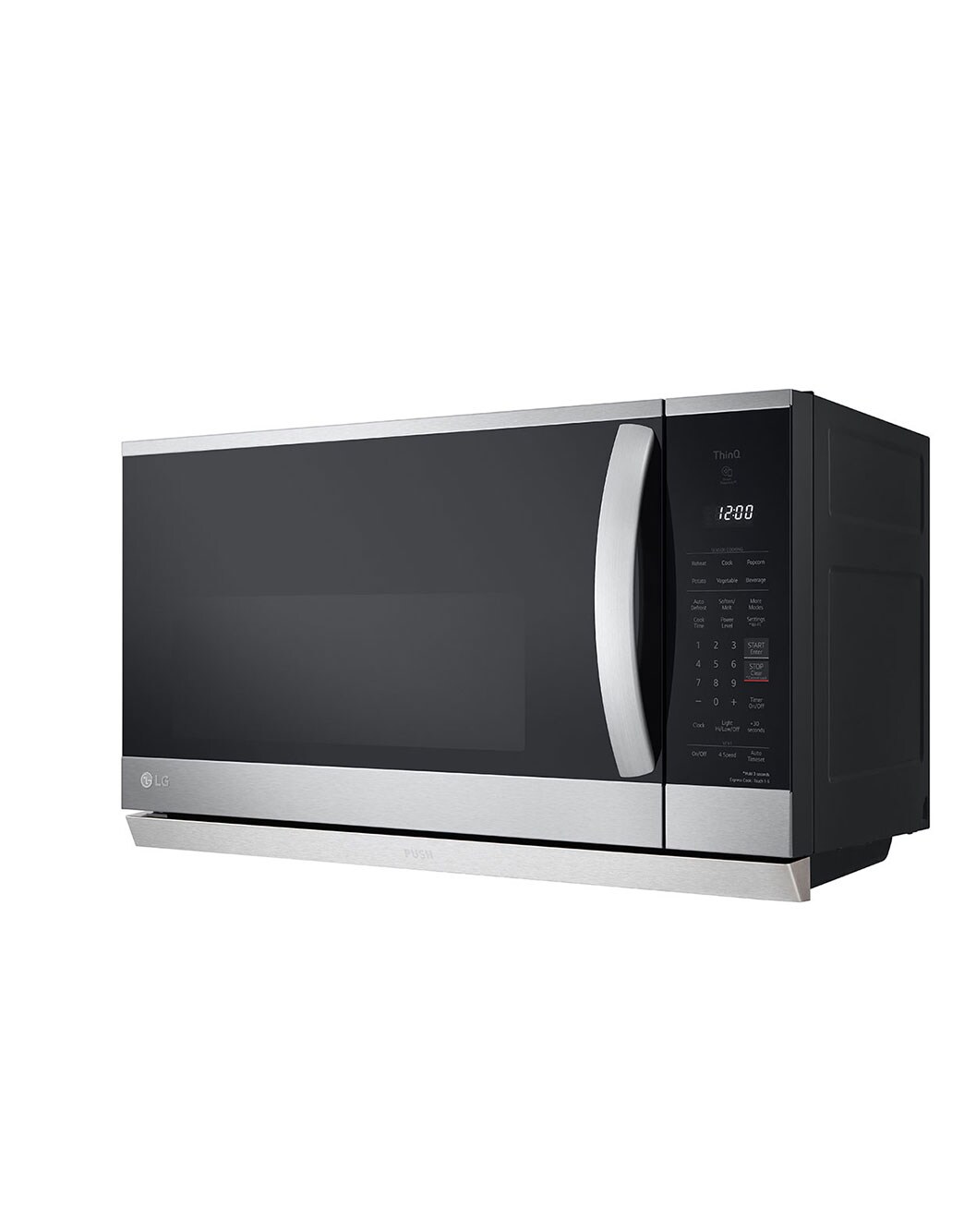 LG 2.1 cu. ft. Smart Over-the-Range Microwave with ExtendaVent® 2.0 ...