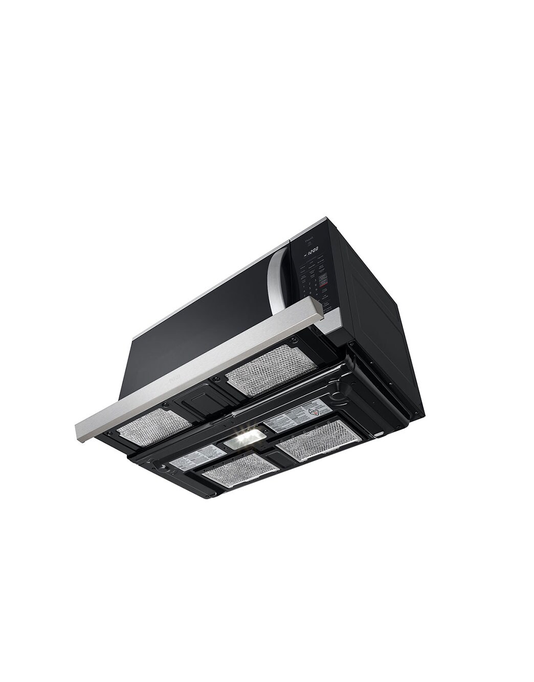 LG 2.1 cu. ft. Smart Over-the-Range Microwave with ExtendaVent® 2.0 ...