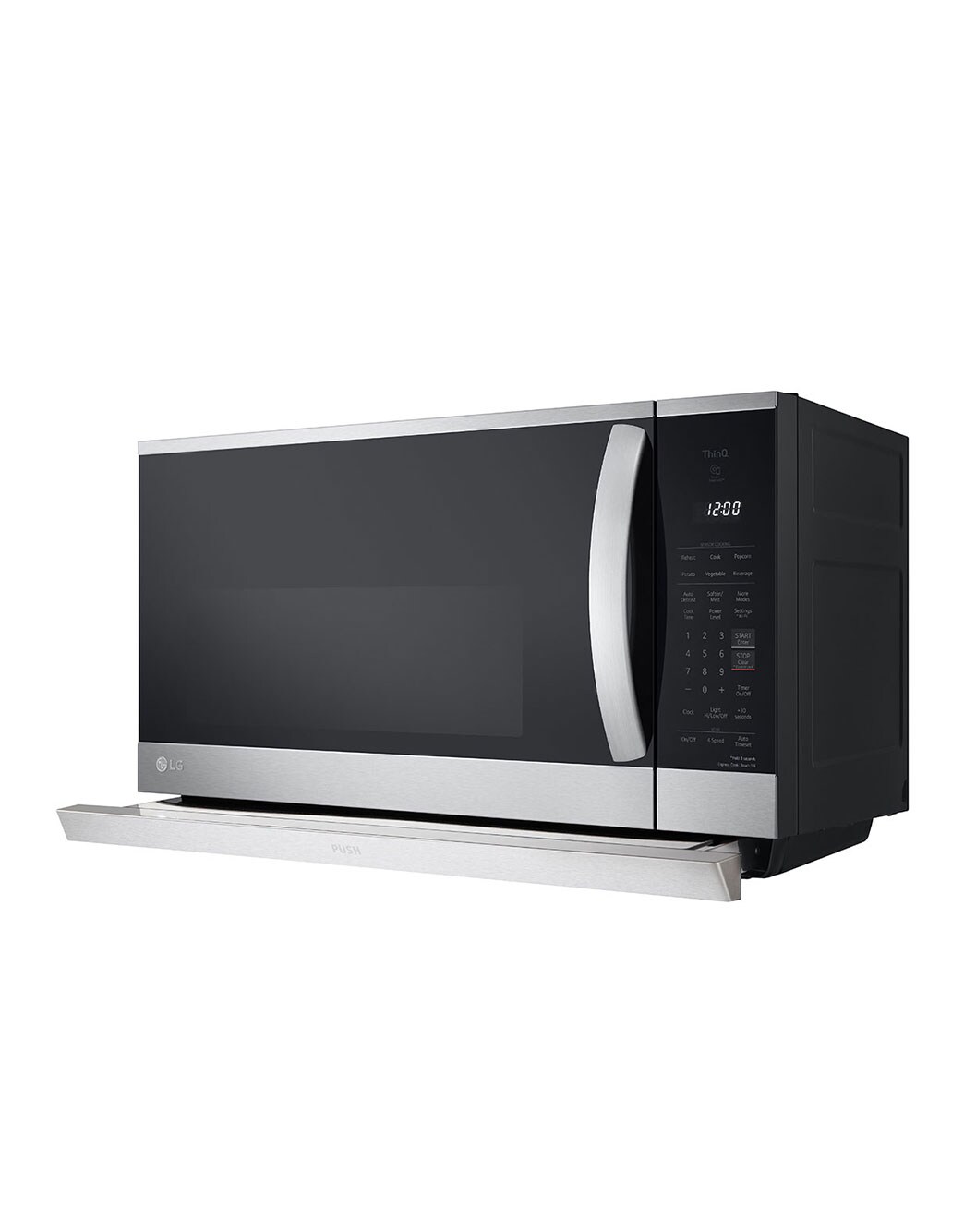 LG 2.1 cu. ft. Smart Over-the-Range Microwave with ExtendaVent® 2.0 ...