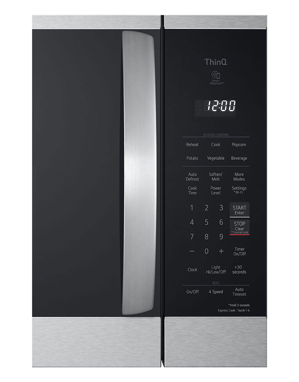 LG 2.1 cu. ft. Smart Over-the-Range Microwave with ExtendaVent® 2.0 ...