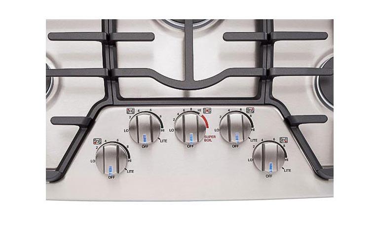 LG LCG3091ST: 30 Inch Stainless Steel Gas Cooktop | LG USA