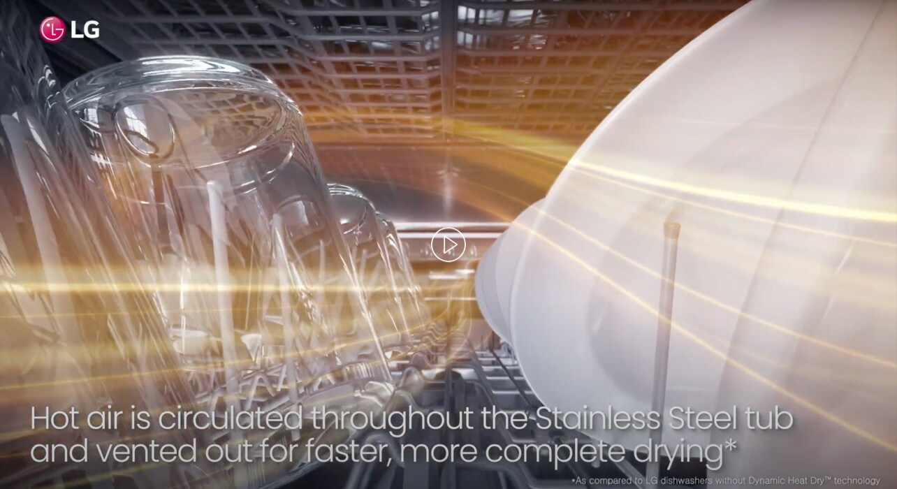 LG Smart Top Control Dishwasher with 1-Hour Wash & Dry, QuadWash® Pro ...