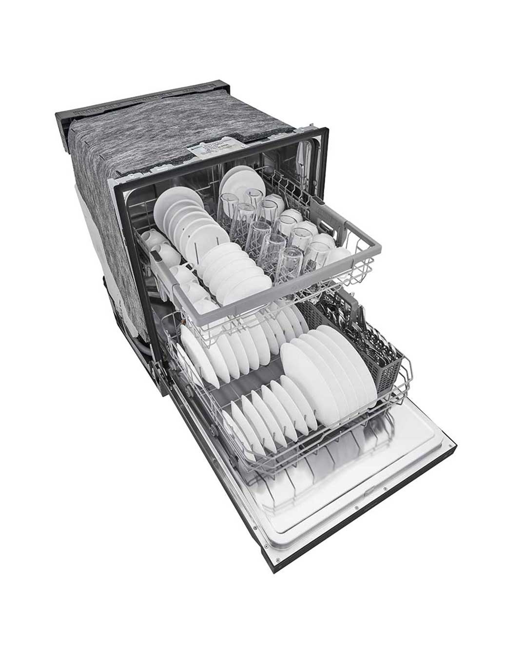 LG Front Control Dishwasher with QuadWash™ and EasyRack™ Plus ...