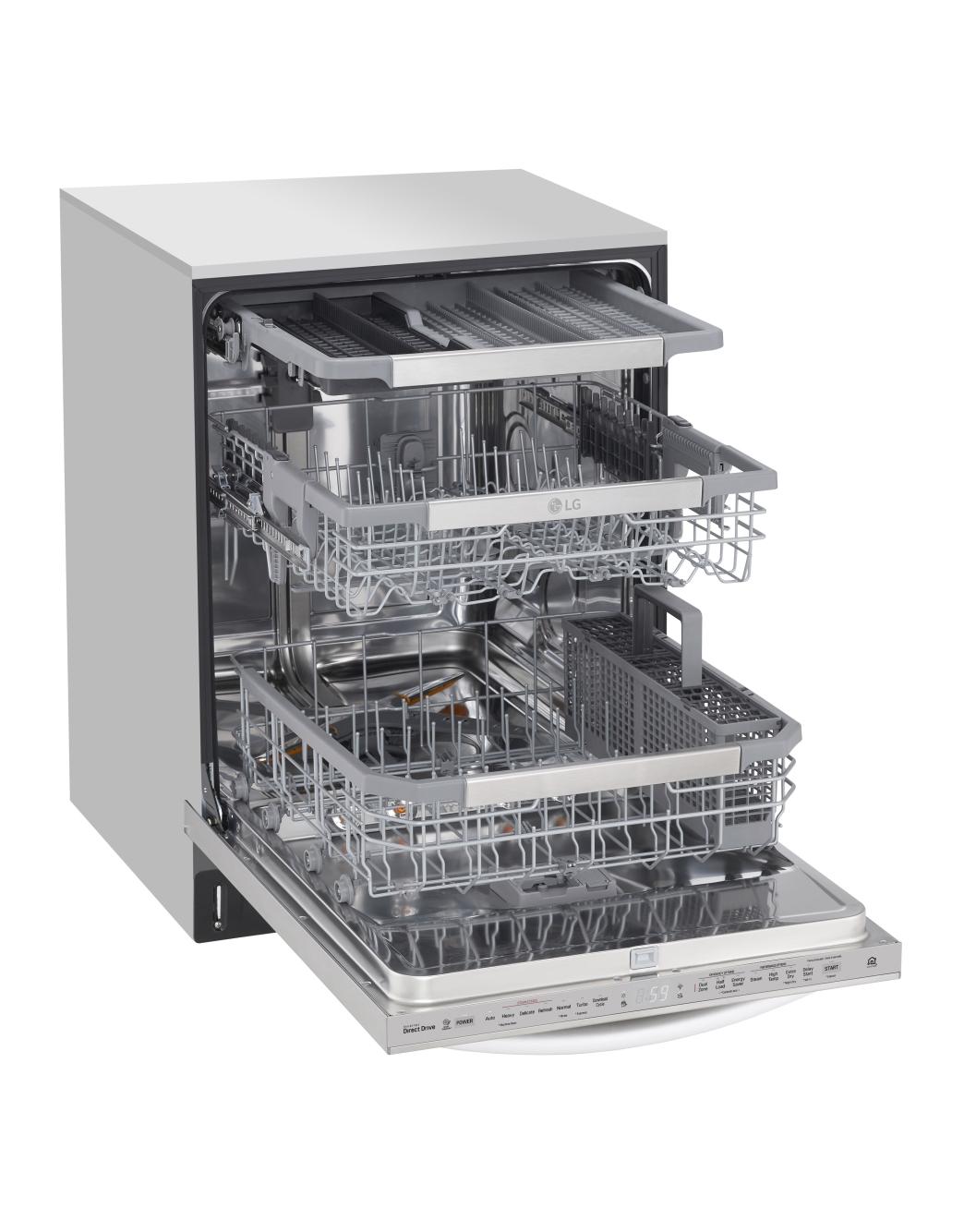 LG Top Control Dishwasher with QuadWash™ & TrueSteam® (Stainless) | LG USA