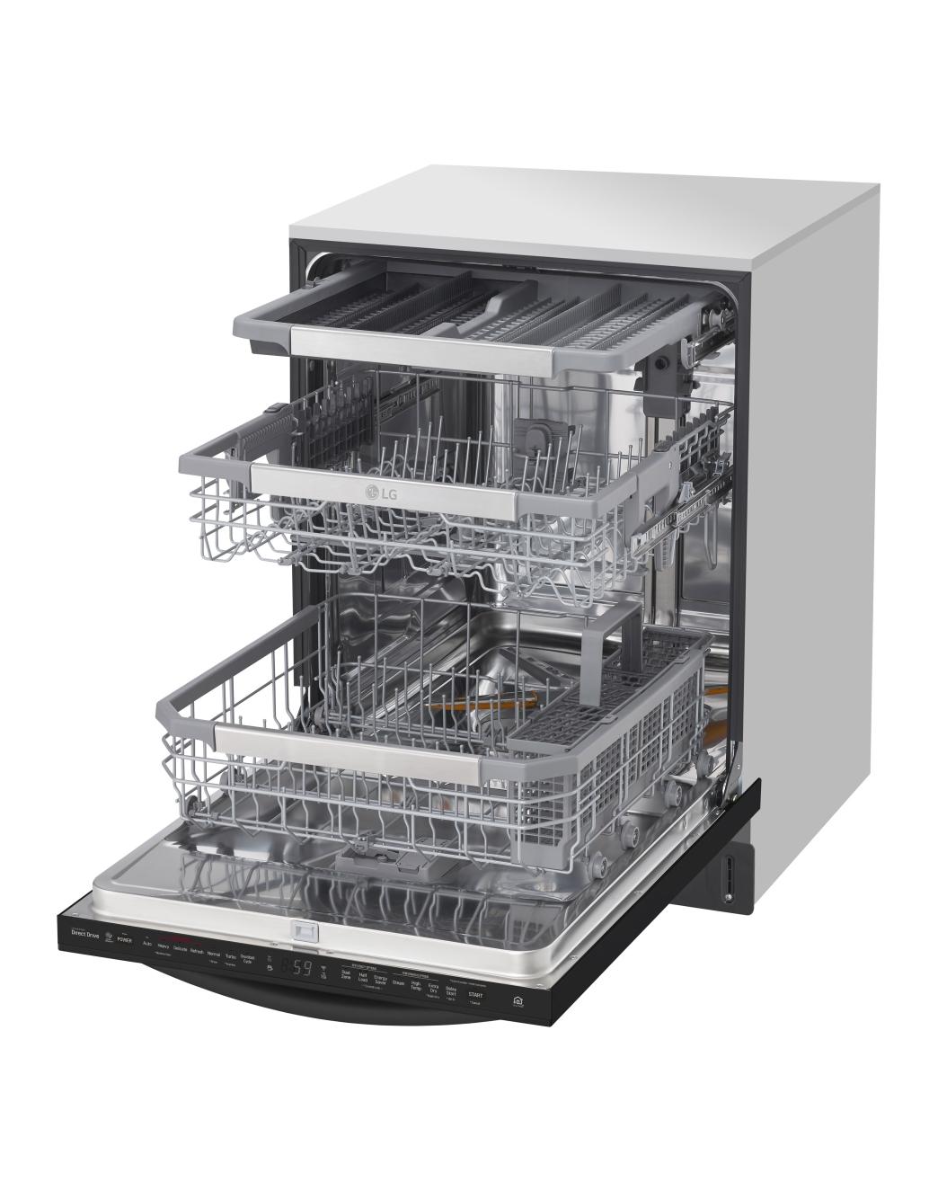 LG Top Control Dishwasher with QuadWash™ & TrueSteam® (Matte) | LG USA