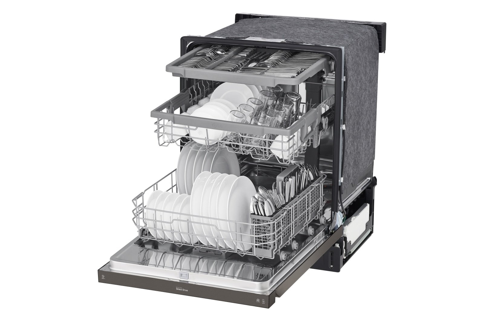 LG Front Control Dishwasher with QuadWash™ and 3rd Rack (LDFN4542D ...