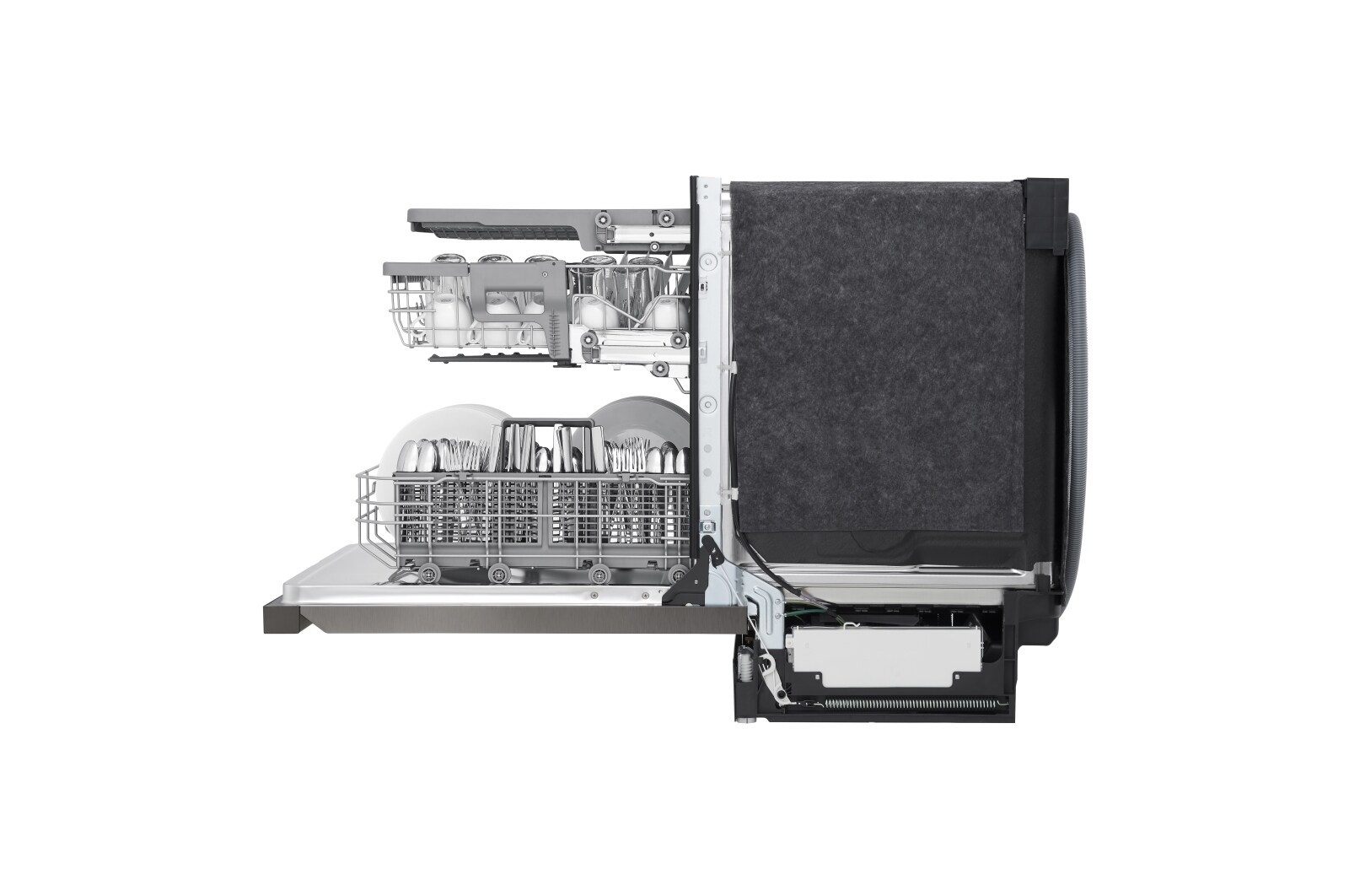 LG Front Control Dishwasher with QuadWash™ and 3rd Rack (LDFN4542D ...