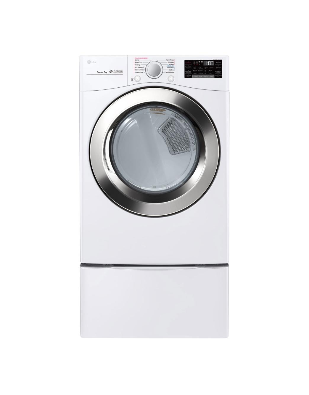 LG DLEX3700W: Ultra Large Capacity Steam Dryer with NFC Tag On | LG USA