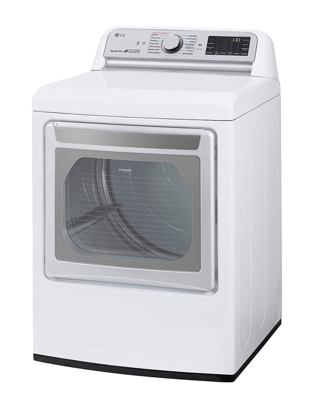 LG DLEX7880WE: 7.3 cu. ft. Ultra Large Capacity Electric Dryer w ...
