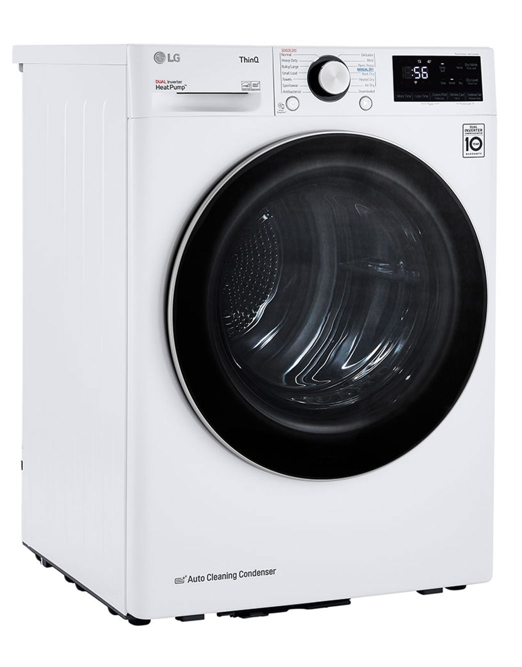 LG DLHC1455W: 4.2 cu.ft. Smart wi-fi Enabled Compact Front Load Dryer ...