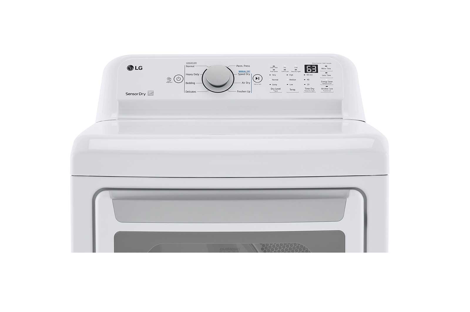 LG DLG7151W: 7.3 cu. ft. Ultra Large Capacity Gas Dryer with Sensor Dry ...