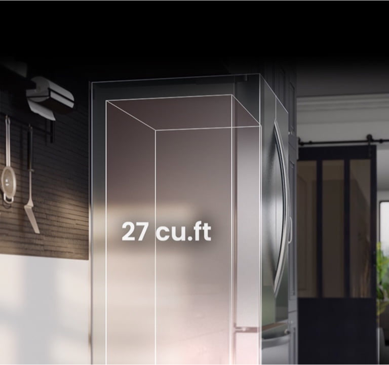LG 27 cu. ft. Smart Counter-Depth MAX ™ French Door Refrigerator ...