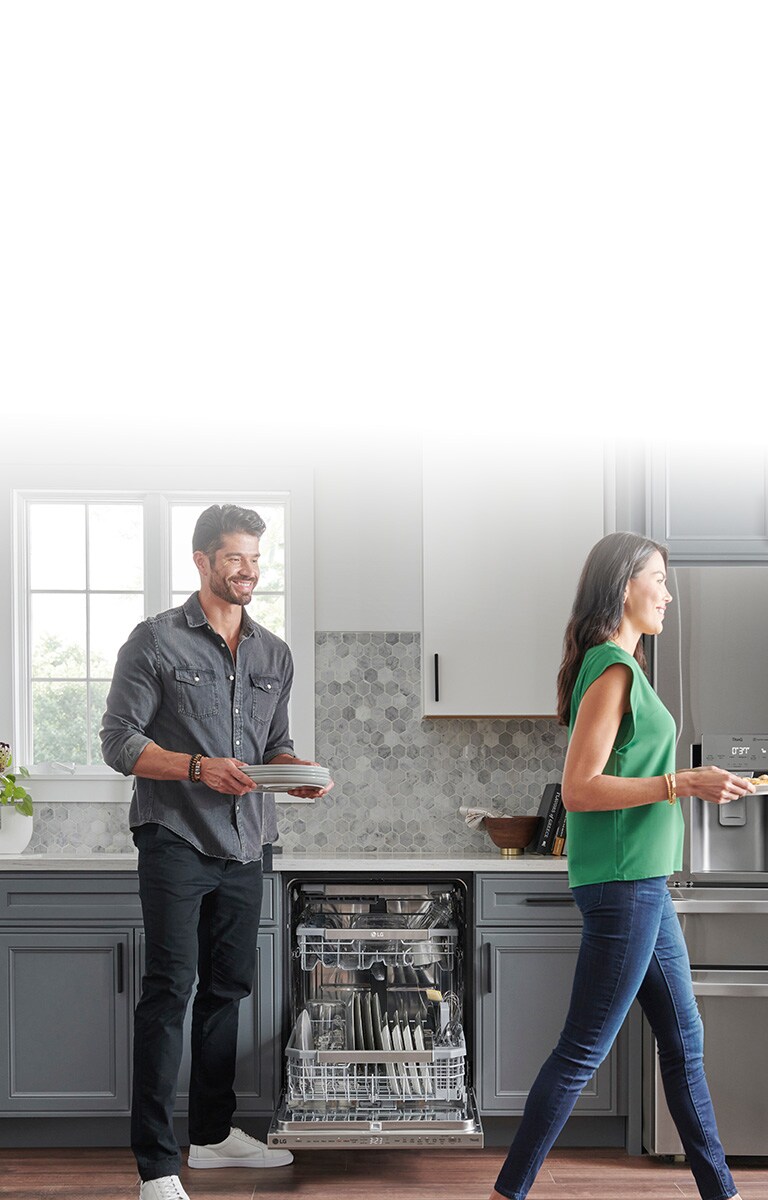 LG Smart Top Control Dishwasher with 1-Hour Wash & Dry, QuadWash® Pro ...