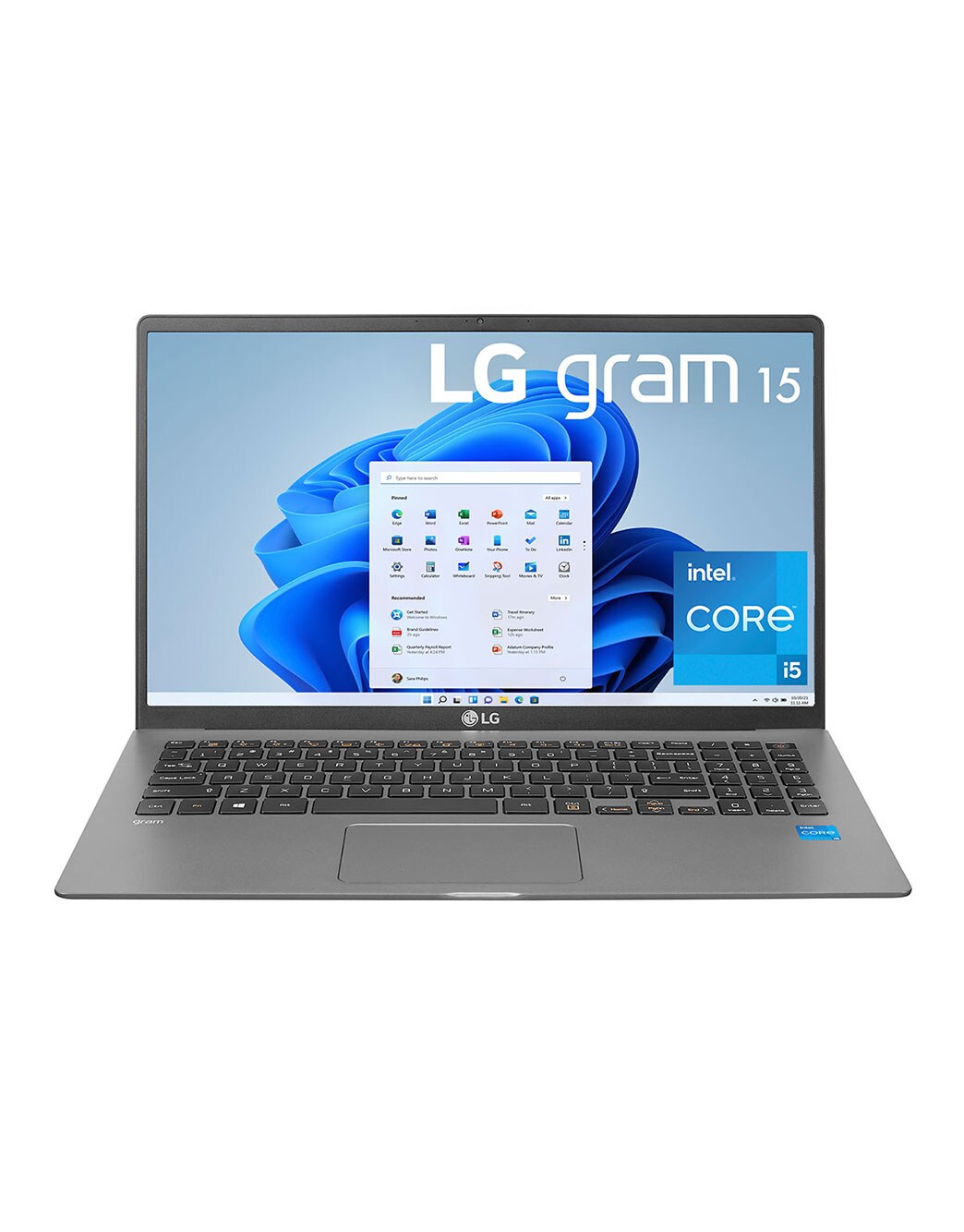 LG gram 15” Ultra-Lightweight and Slim Laptop with 11th Gen Intel® Core ...