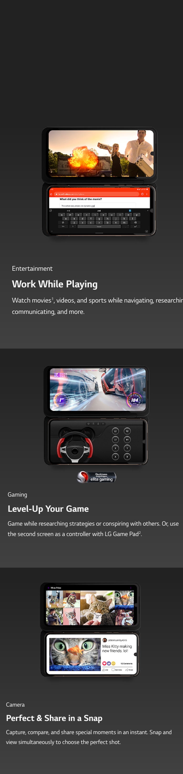 LG Dual Screen™ for LG V60 ThinQ™ 5G (LMV605NAUSATB) | LG USA