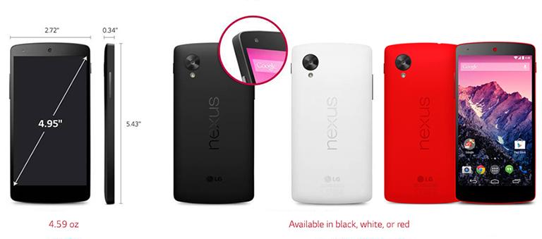 LG Nexus 5 Smartphone in Red: Made For What Matters | LG USA