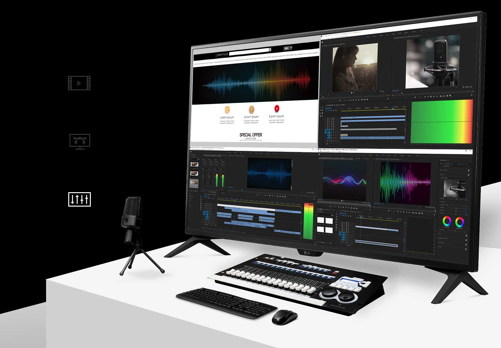 LG 43” 4K UHD IPS USB-C HDR10 Monitor (43UN700T-B) | LG USA