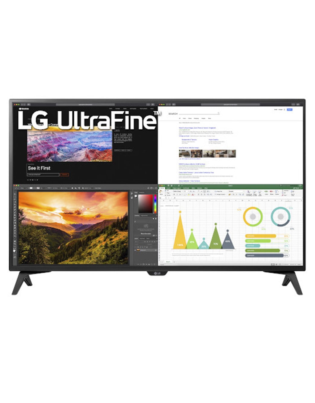 LG 43” 4K UHD IPS USB-C HDR10 Monitor (43UN700T-B) | LG USA