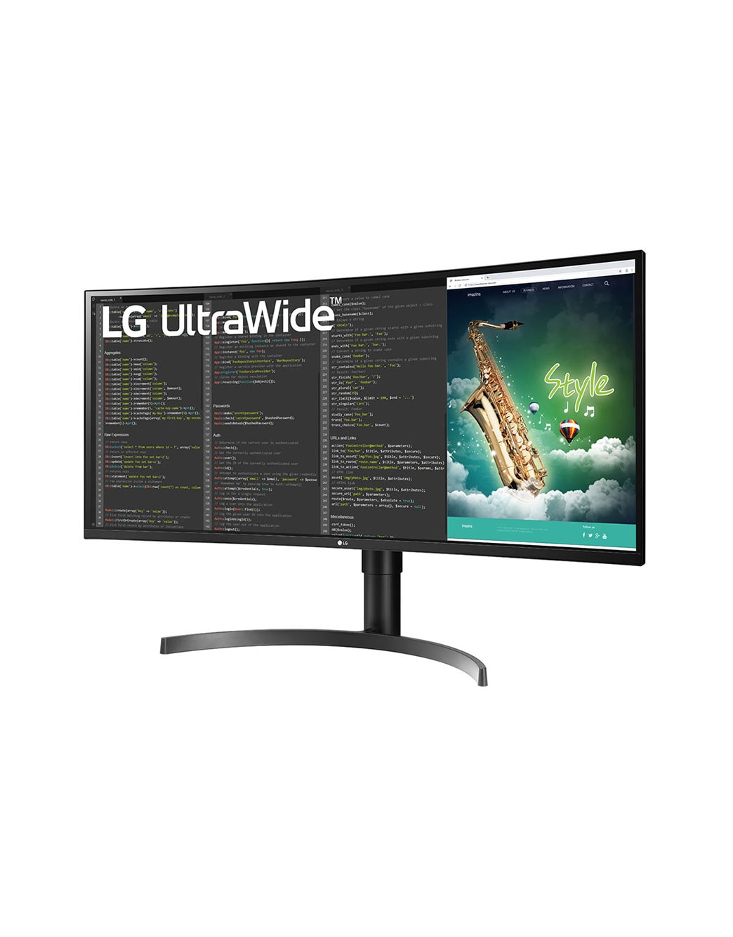 LG 35'' Curved UltraWide QHD HDR Monitor with FreeSync™ (35WN65C-B ...