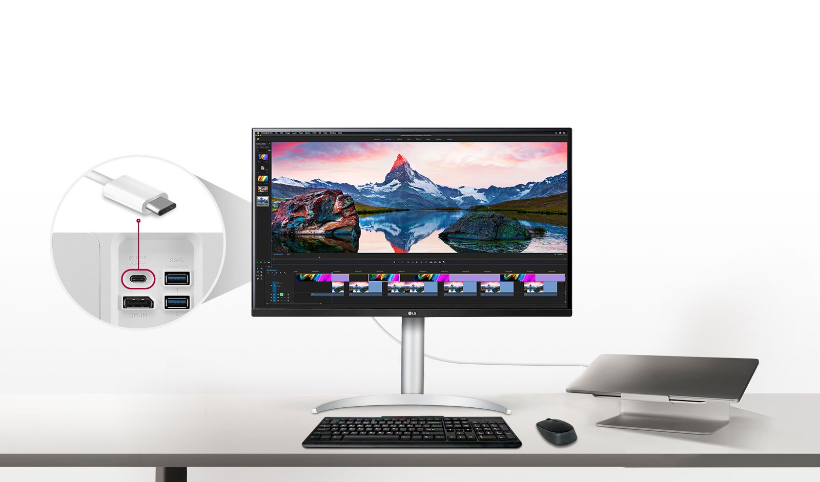LG 32'' UHD HDR Monitor with USB-C Connectivity (32UP83A-W) | LG USA