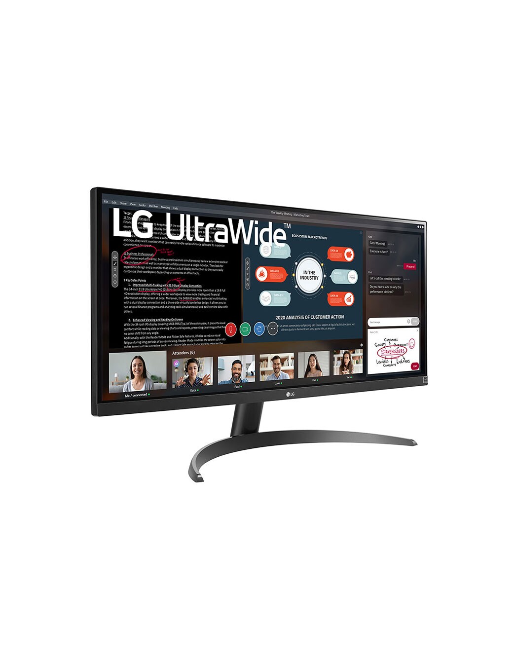 LG 29'' UltraWide FHD HDR Monitor with FreeSync™ (29WP50S-W) | LG USA
