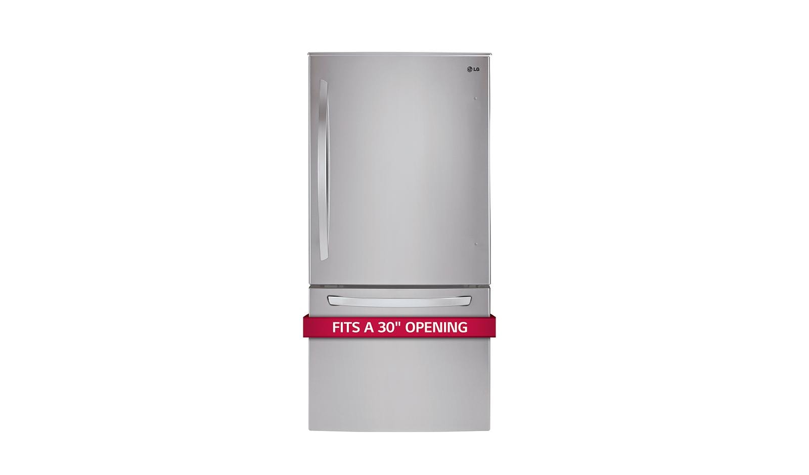 LG LDCS22220S: Large 30 Inch Wide Bottom Freezer Refrigerator | LG USA