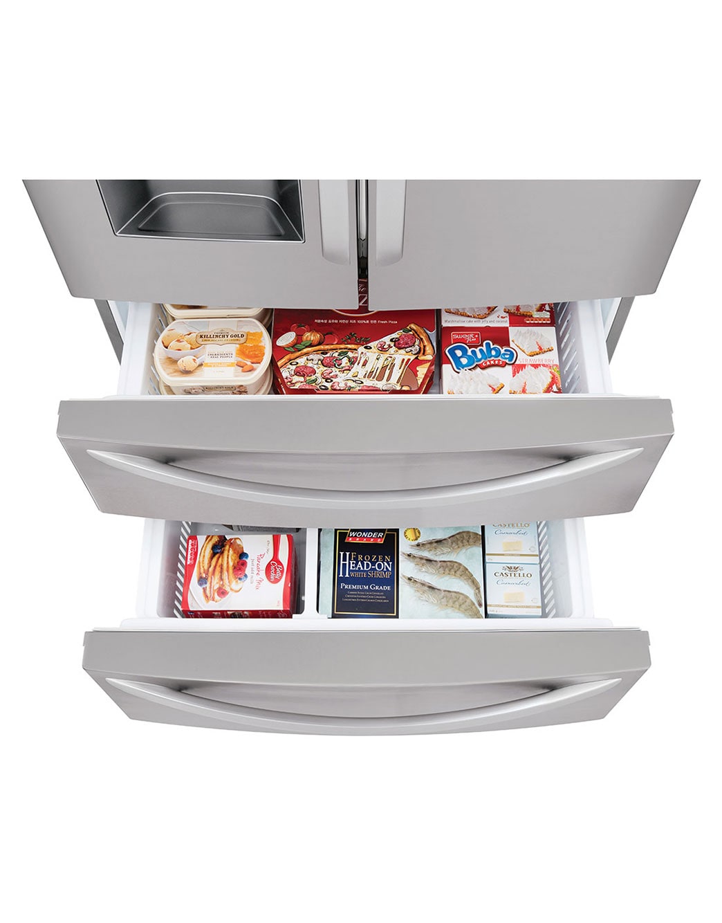 LG 28 cu.ft. Smart wi-fi Enabled French Door Refrigerator (LMXS28626S ...