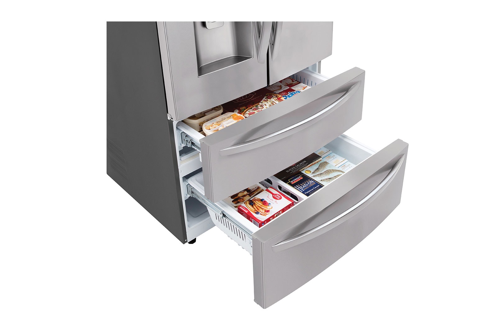 LG 28 cu.ft. Smart wi-fi Enabled French Door Refrigerator (LMXS28626S ...