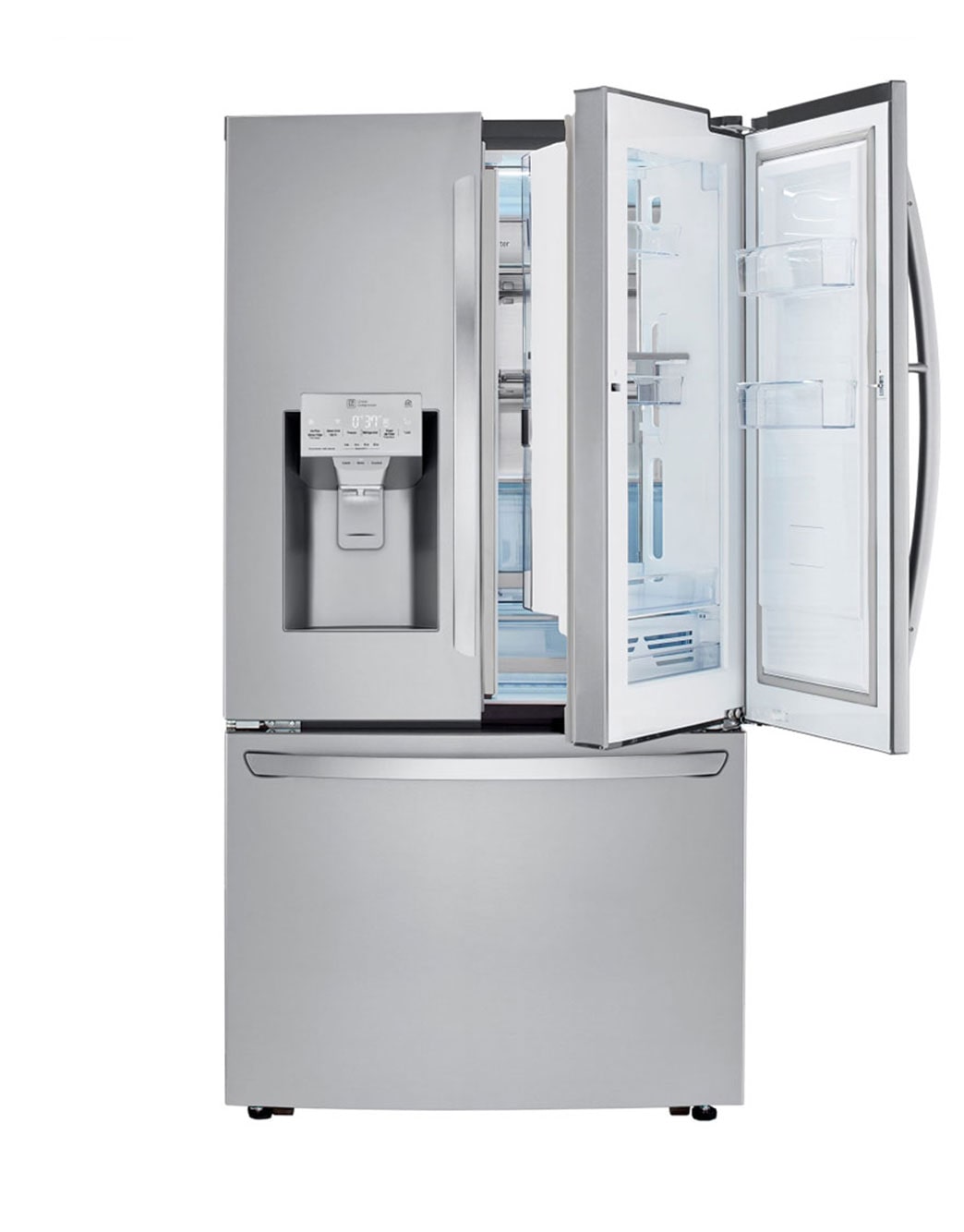 LG LRFDS3006S: 30 cu. ft. Smart wi-fi Enabled French Door Refrigerator ...