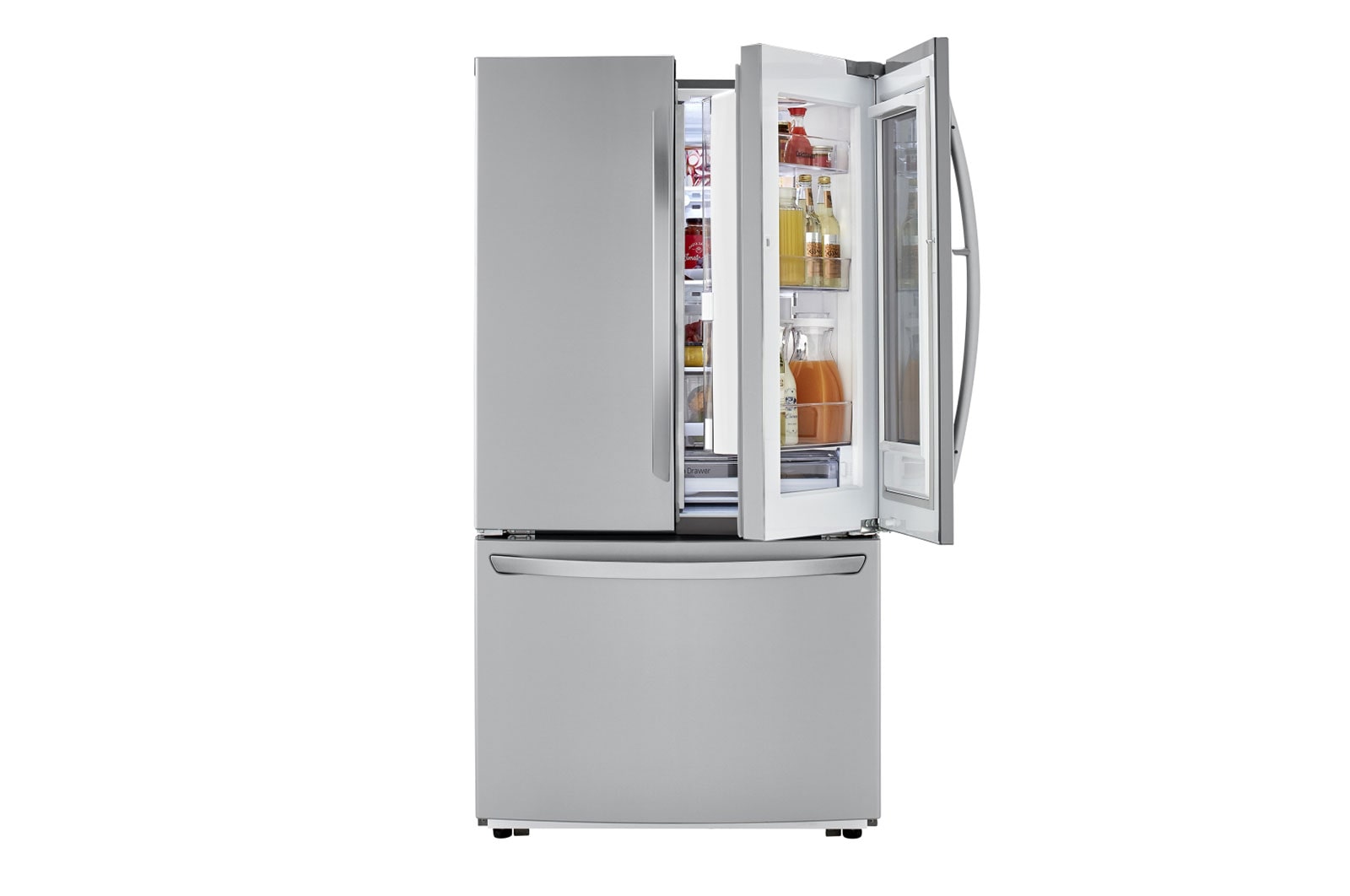 LG LFCS27596S: 27 cu. ft. Smart wi-fi Enabled InstaView™ Door-in-Door ...