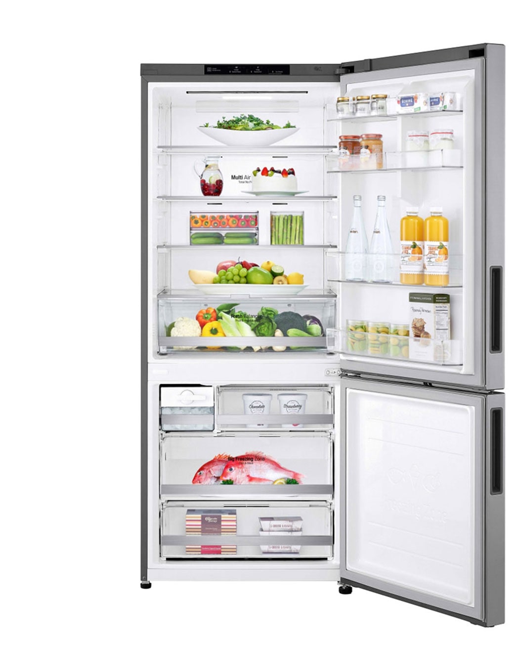 Lg 15 Cu Ft Bottom Freezer Refrigerator Lbnc15231v Lg Usa