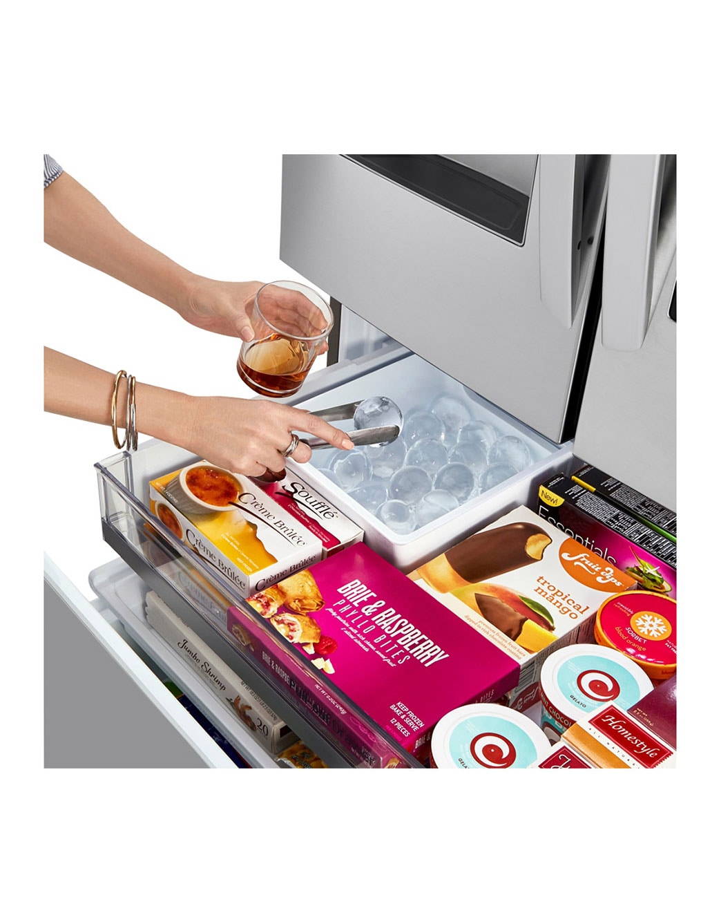 LG LRFVS3006S: 30 cu. ft. InstaView™ Door-in-Door® Refrigerator with ...
