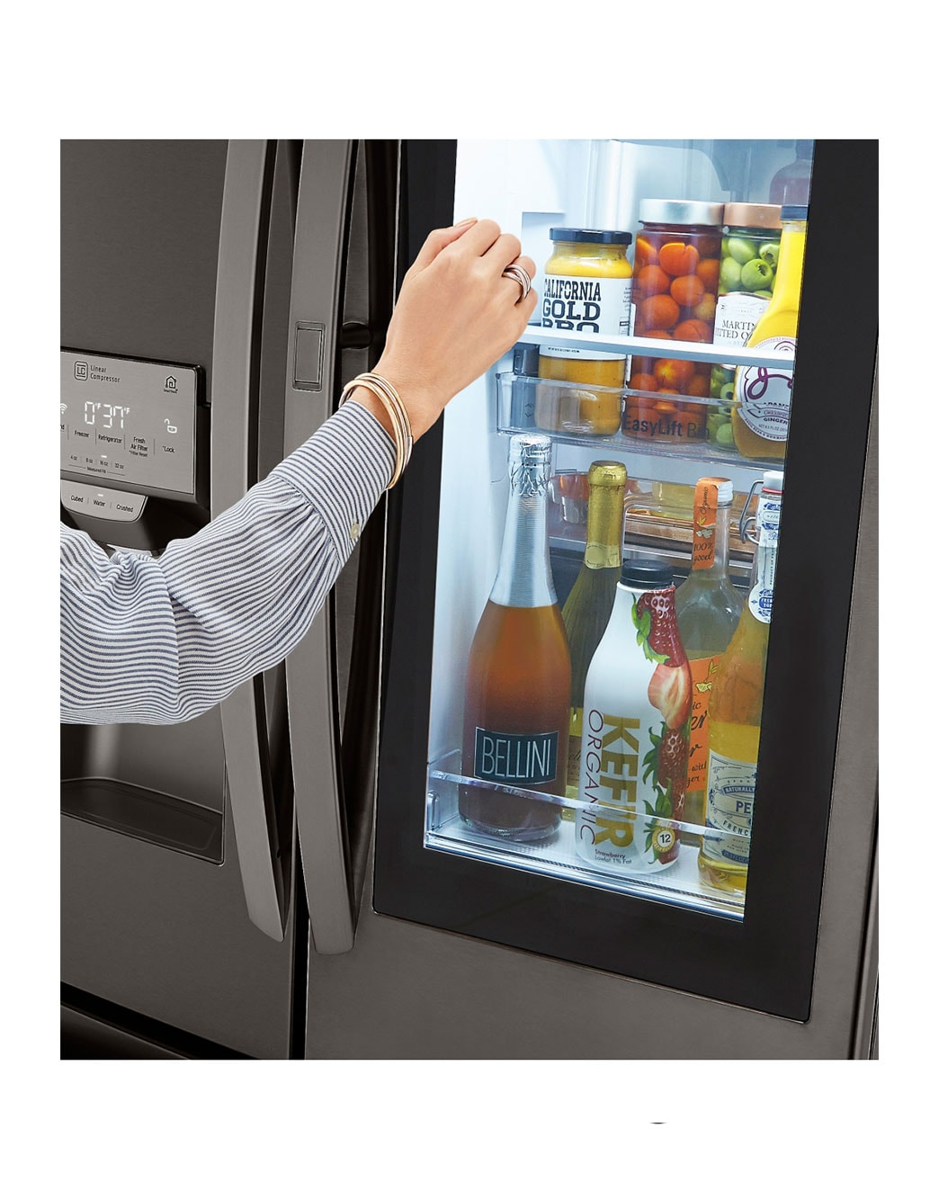 LG LRFVC2406D: 24 cu. ft. InstaView™ Door-in-Door® Refrigerator with ...