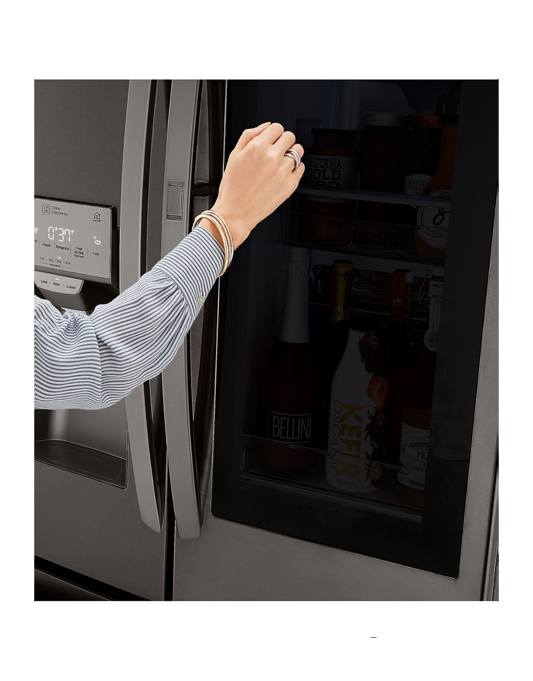 LG LRFVC2406D: 24 cu. ft. InstaView™ Door-in-Door® Refrigerator with ...