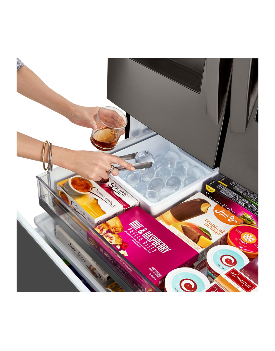LG LRFVC2406D: 24 cu. ft. InstaView™ Door-in-Door® Refrigerator with ...