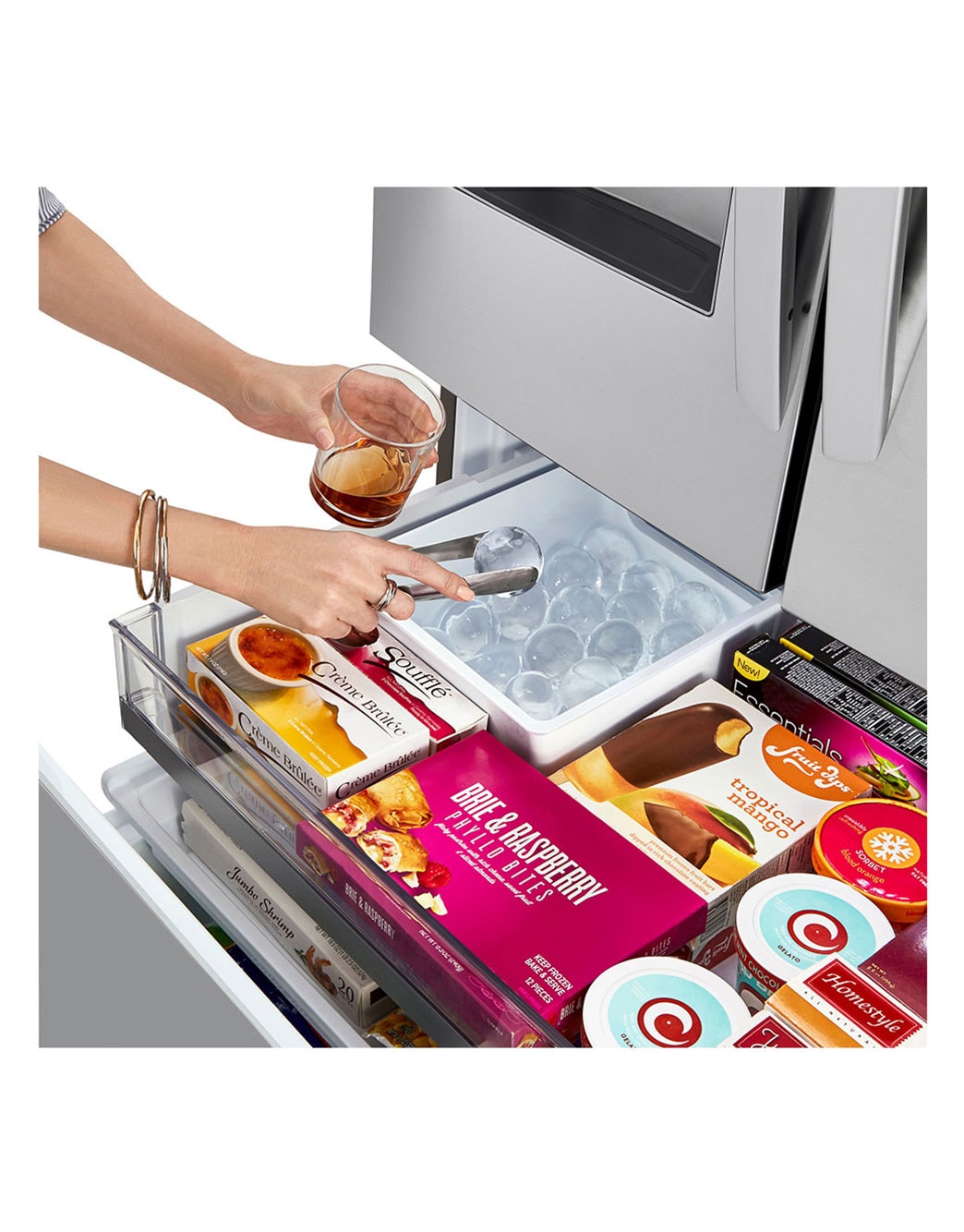 LG LRFDC2406S: 24 cu. ft. Smart wi-fi Enabled Door-in-Door® Counter ...