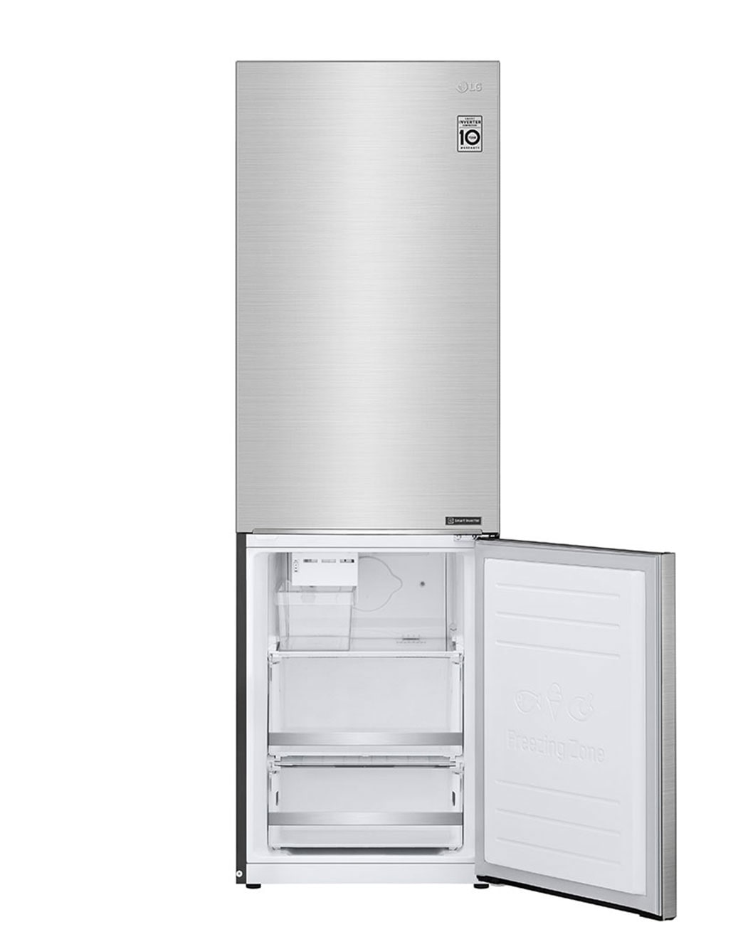 LG LRBCC1204S: 12 cu. ft. Bottom Freezer Counter-Depth Refrigerator ...