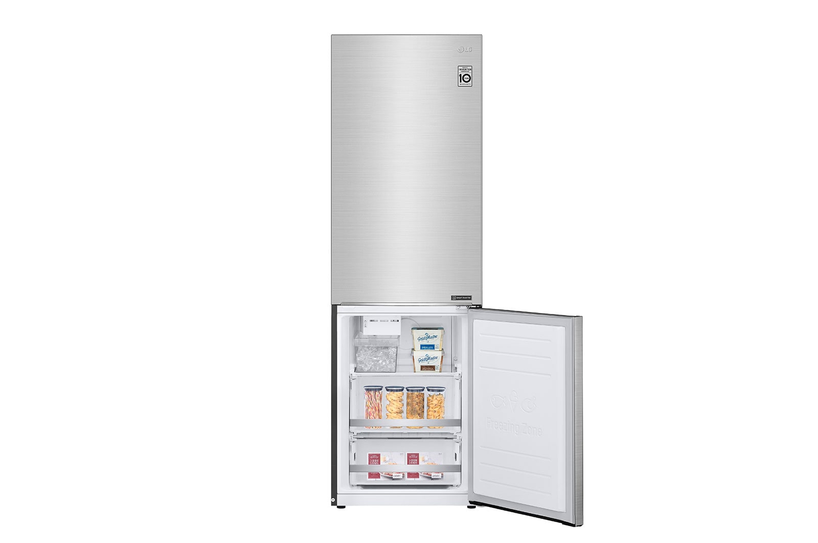 LG LRBCC1204S: 12 cu. ft. Bottom Freezer Counter-Depth Refrigerator ...