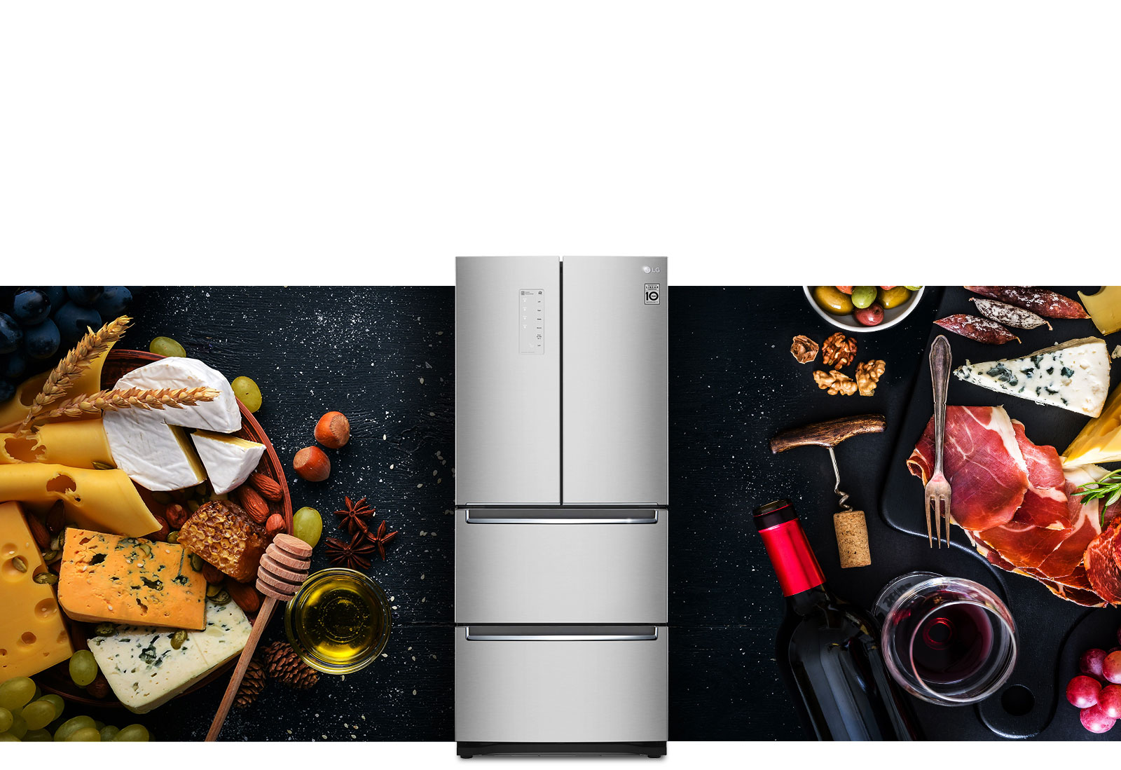 LG LRKNS1400V: 14.3 cu. ft. Kimchi/Specialty Food French Door ...