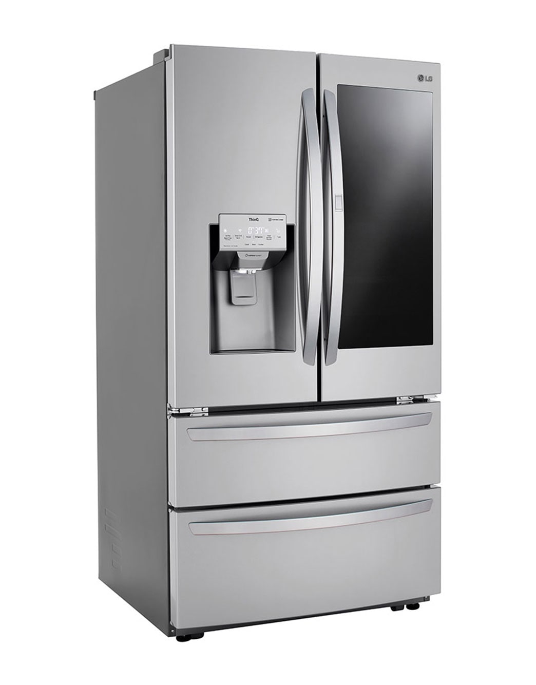 LG LRMVS2806S: 28 cu ft. Smart InstaView® Door-in-Door® Double Freezer ...