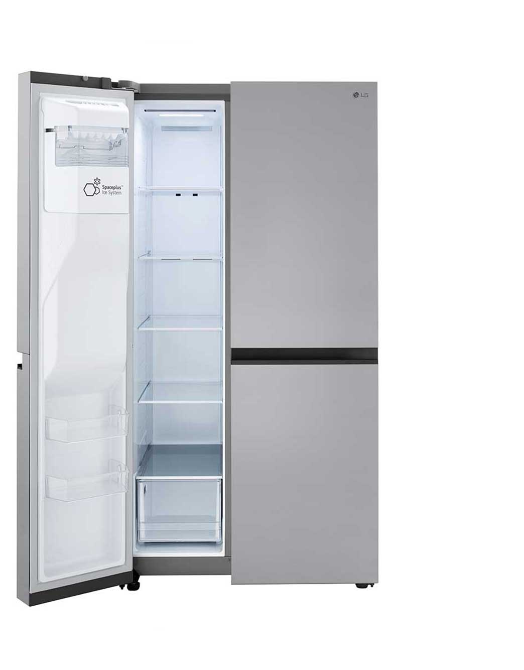 LG 27 cu. ft. Side-by-Side Refrigerator with Smooth Touch Ice Dispenser ...