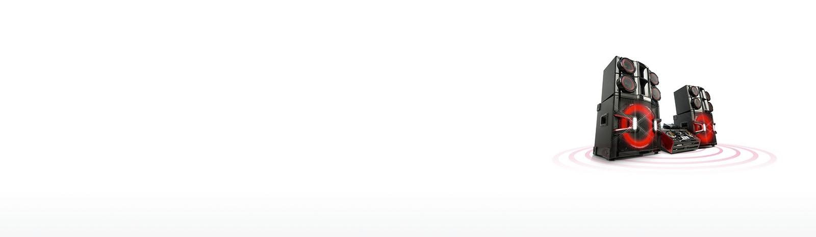 LG CM9940: 3200W 2.2ch HiFi DJ System with Dual Subwoofers and ...