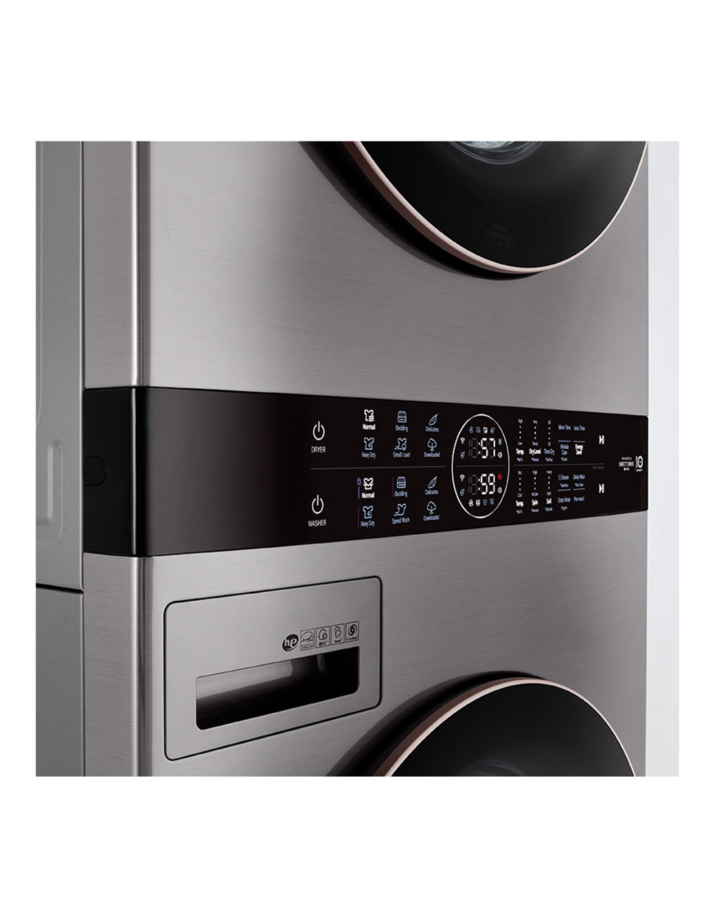 LG WKE100HVA: Single Unit Front Load LG WashTower™ with Center Control ...