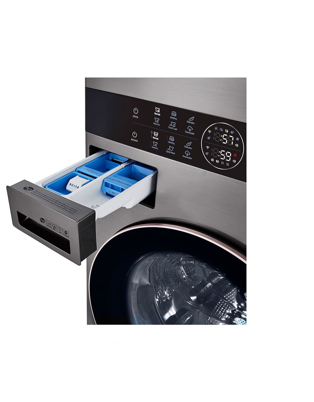 LG WKE100HVA: Single Unit Front Load LG WashTower™ with Center Control ...