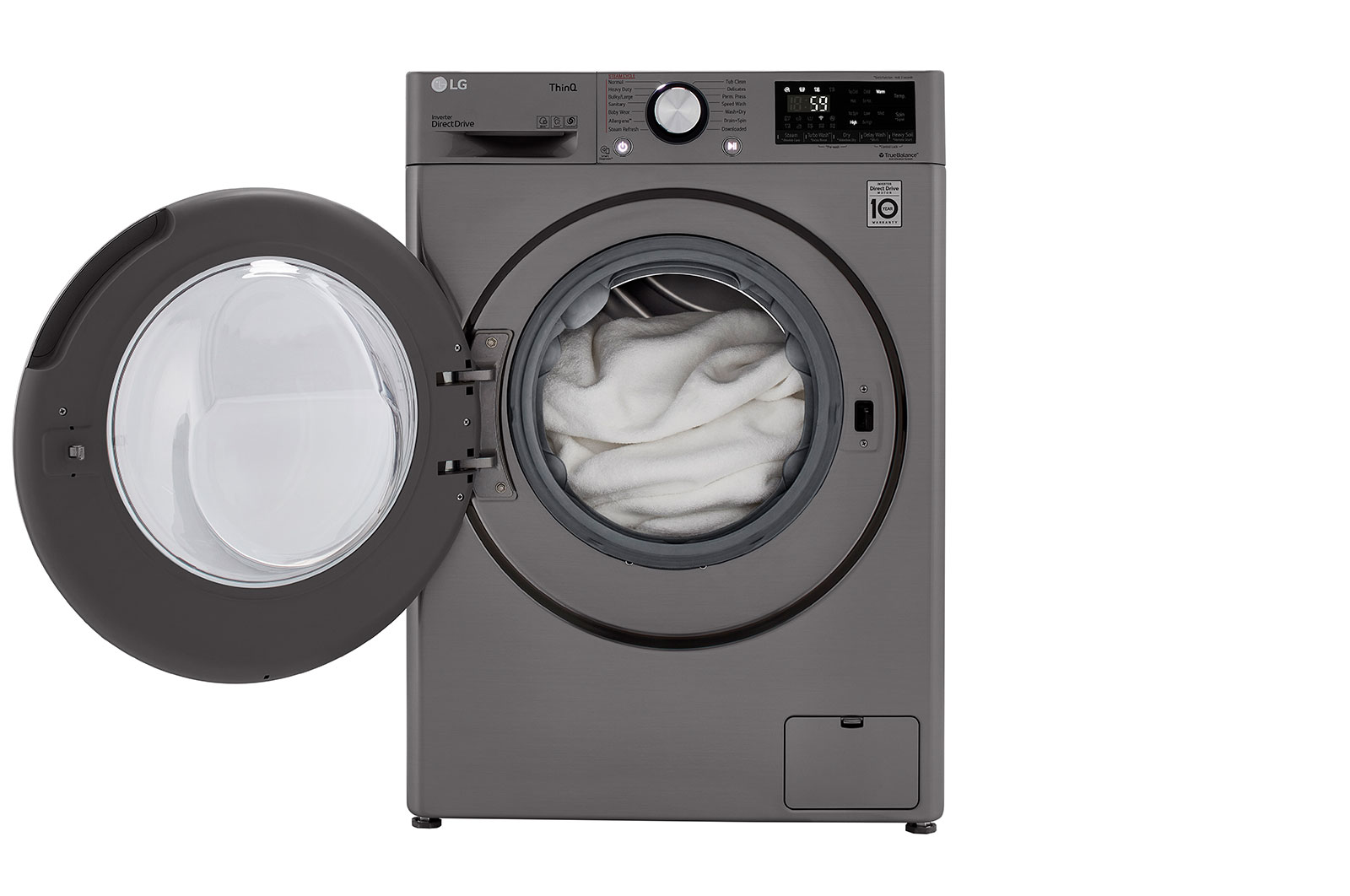 LG WM3555HVA: 2.4 cu.ft. Smart wi-fi Enabled Compact Front Load All-In ...