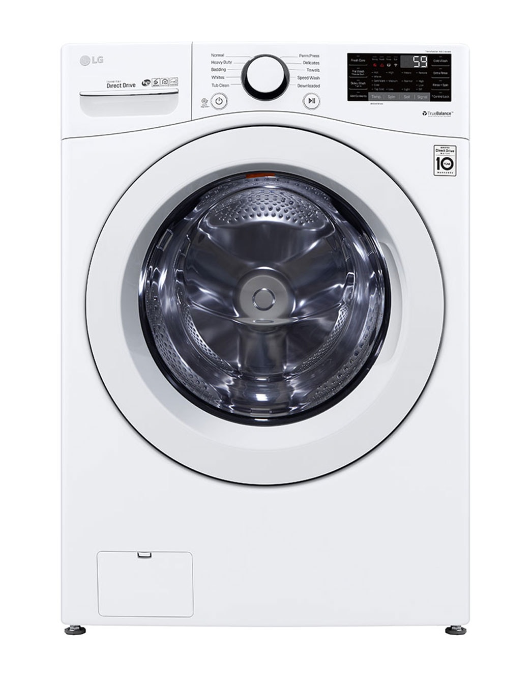 LG WM3460CW: 4.5 cu. ft. Ultra Large Smart wi-fi Enabled Front Load ...