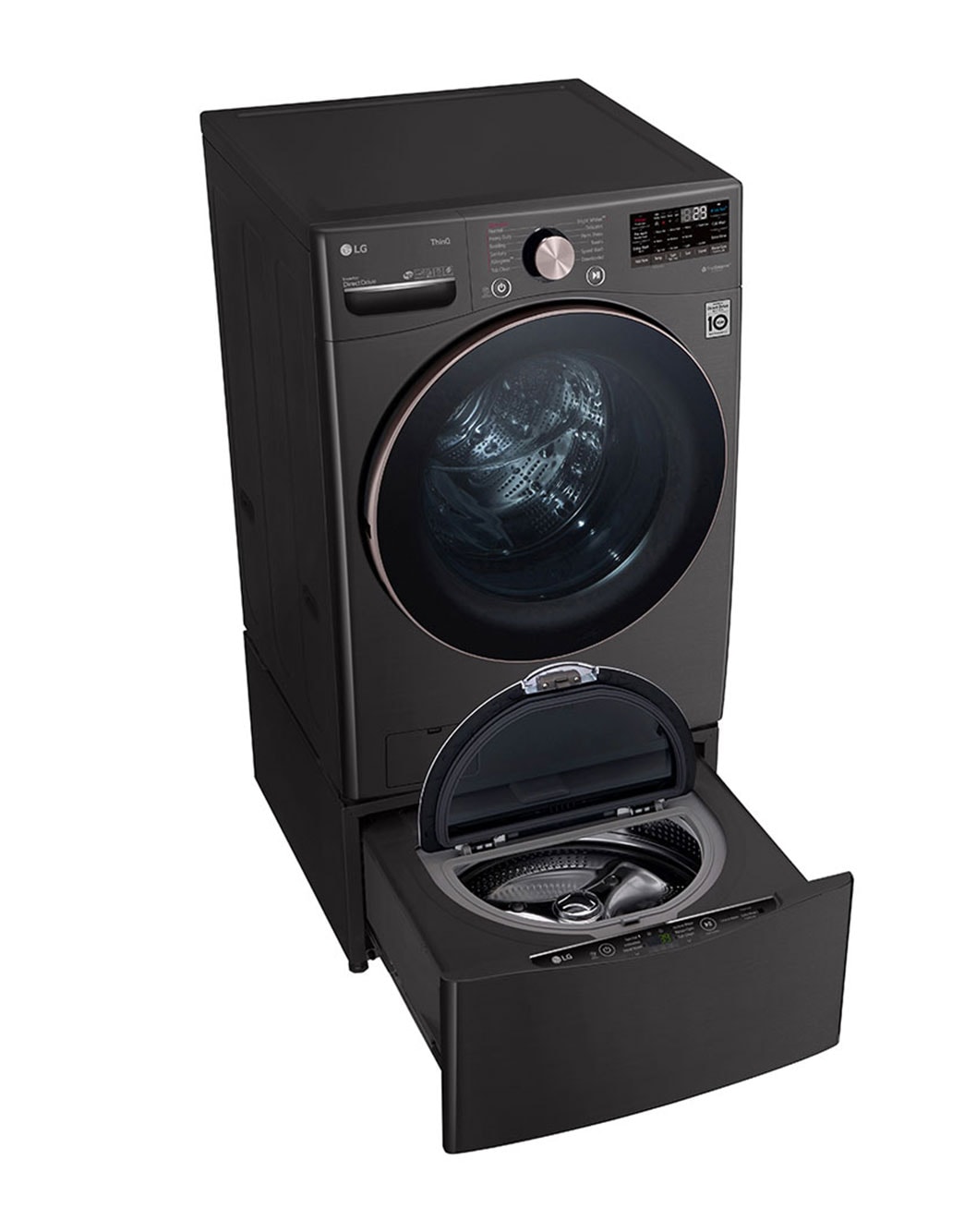 LG 4.5 cu. ft. Ultra Large Capacity Smart wi-fi Enabled Front Load ...