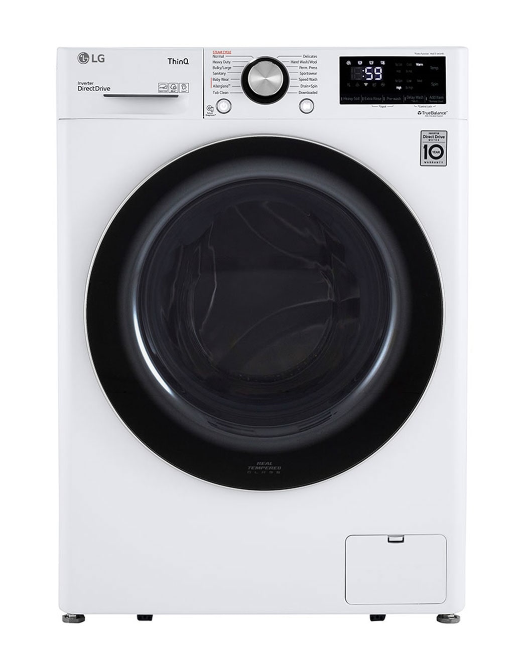 LG WM1455HWA: 2.4 cu.ft. Smart wi-fi Enabled Compact Front Load Washer ...
