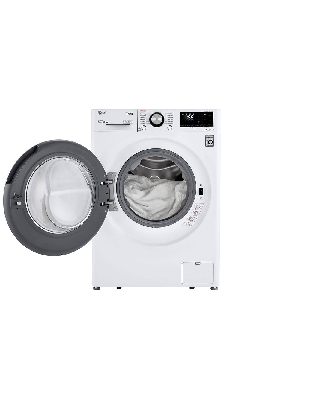 LG WM1455HWA: 2.4 cu.ft. Smart wi-fi Enabled Compact Front Load Washer ...